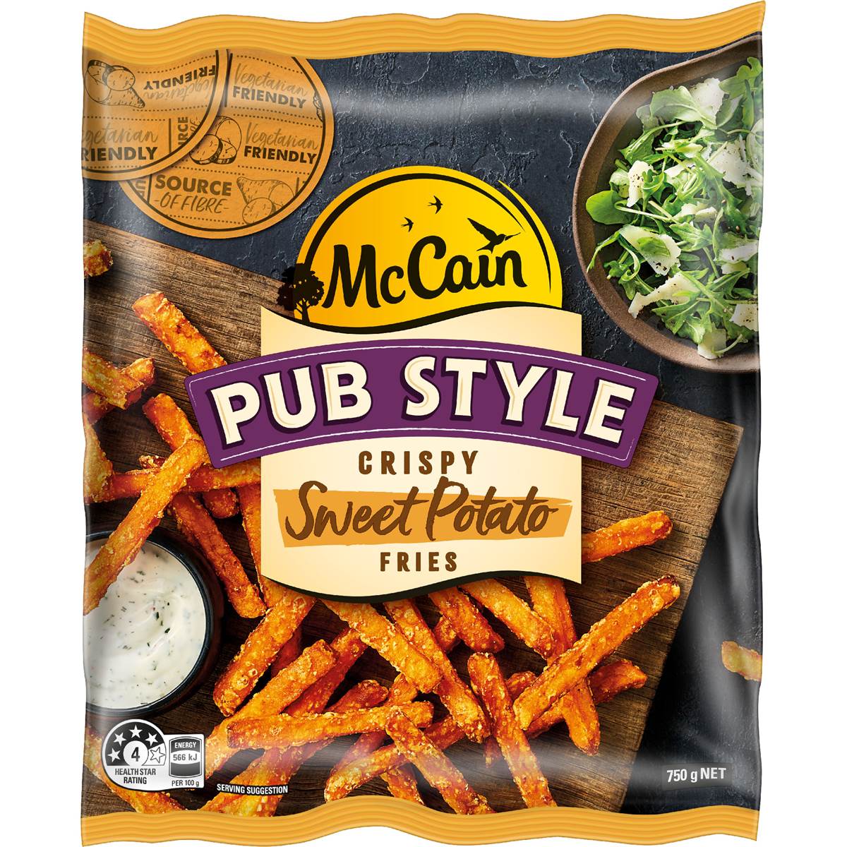 Calories in McCain Healthy Choice Straight Cut Chips Calorie Counter ...