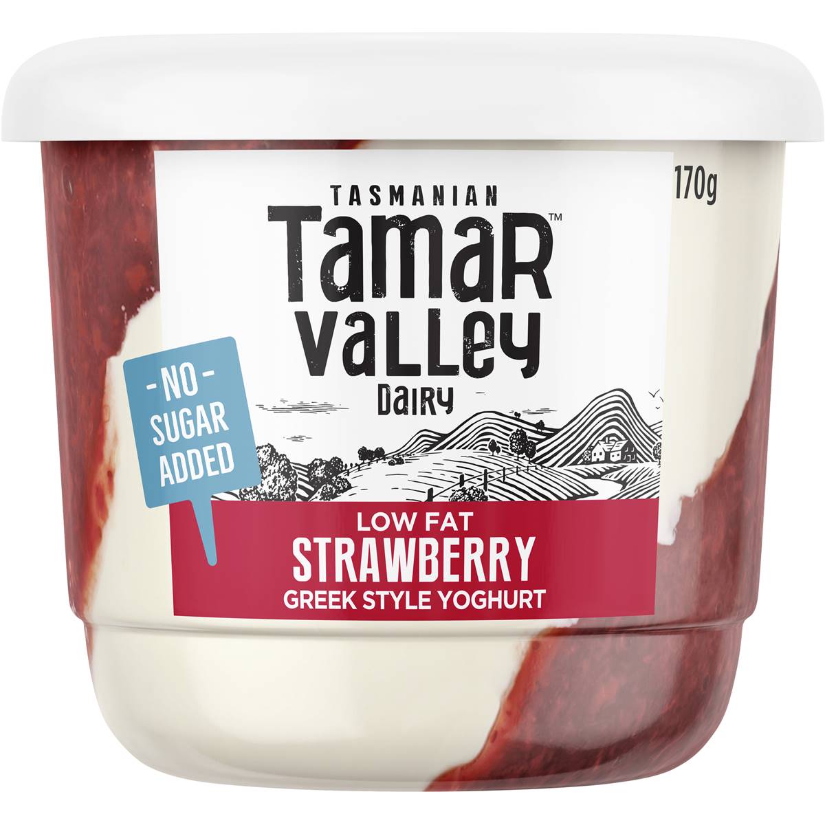 Calories in Tamar Valley Yoghurt No Added Sugar Strawberry calcount
