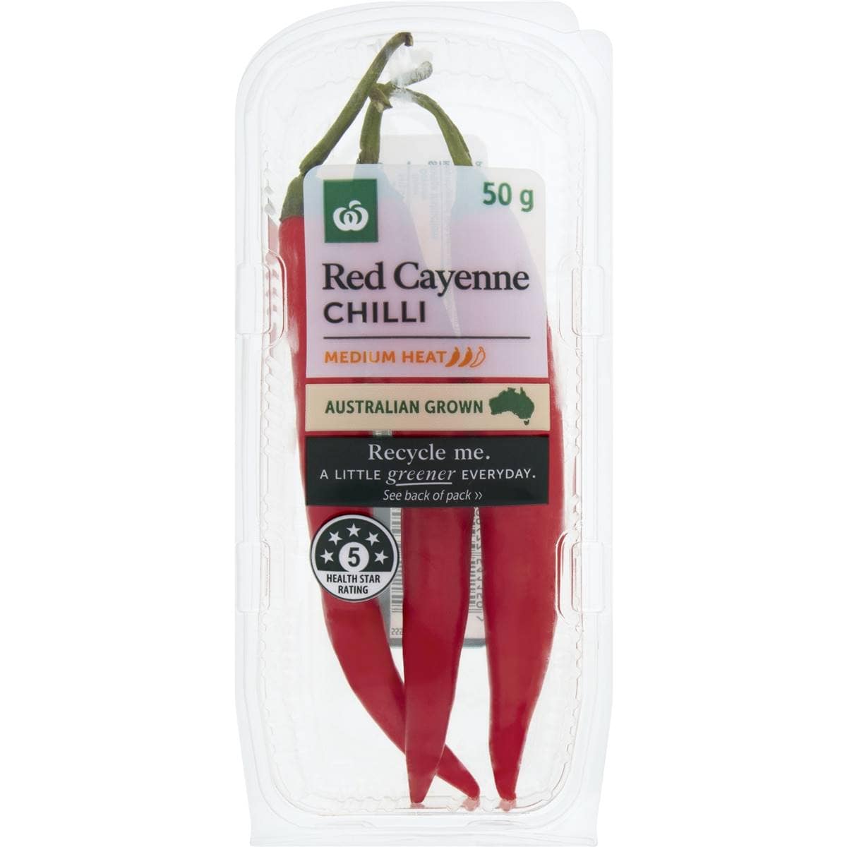 Calories in Woolworths Chilli Red Cayenne calcount