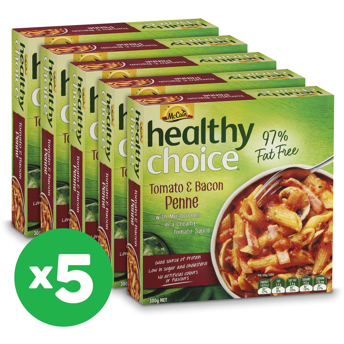 Mccain Healthy Choice Meals Creamy Tomato & Bacon Penne 280g X5 Bundle ...