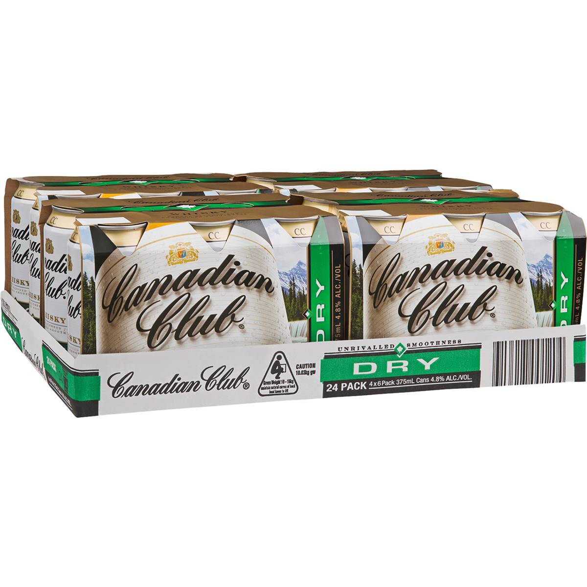 Calories in Canadian Club Whisky & Dry Can calcount