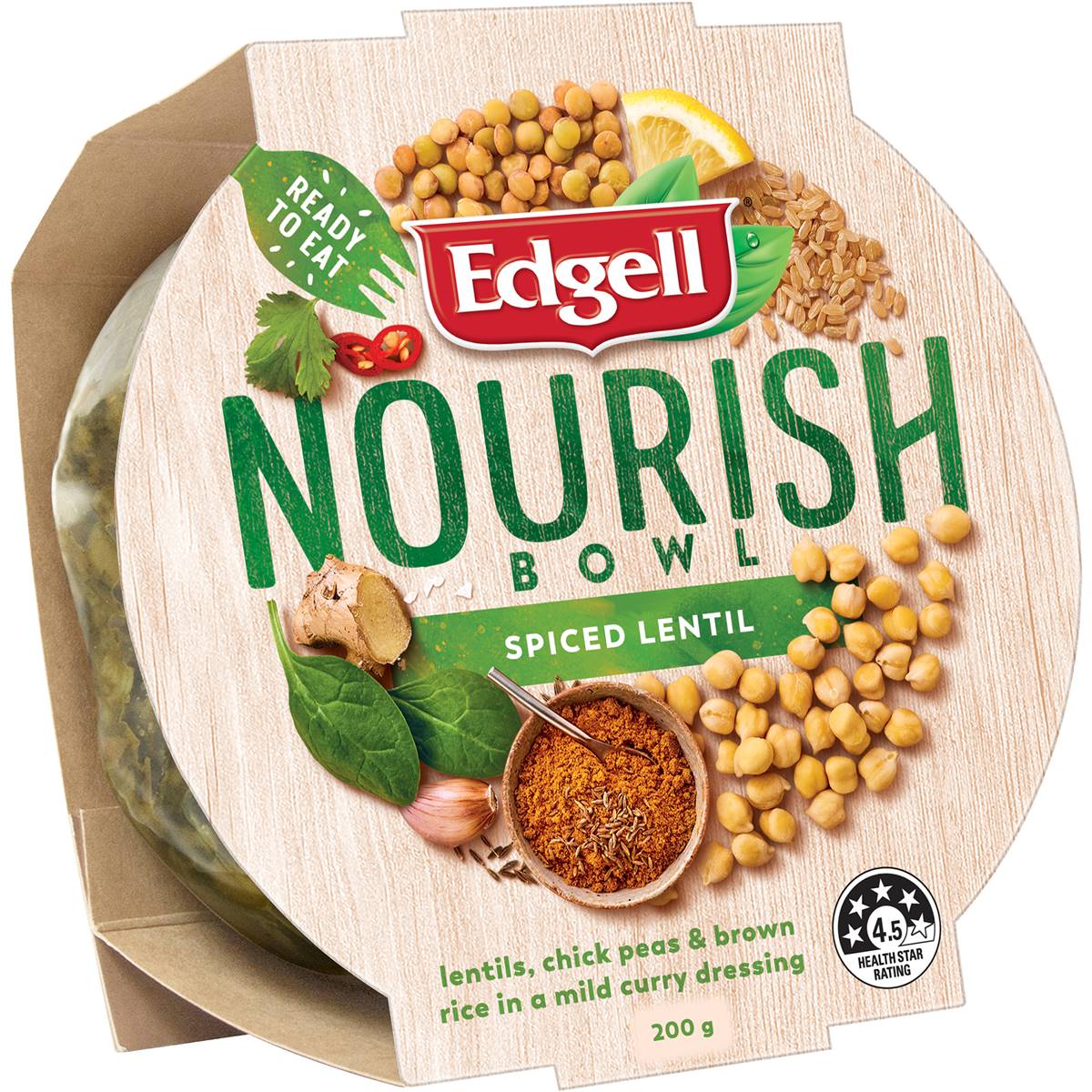 Calories in Edgell Lentil Salad calcount