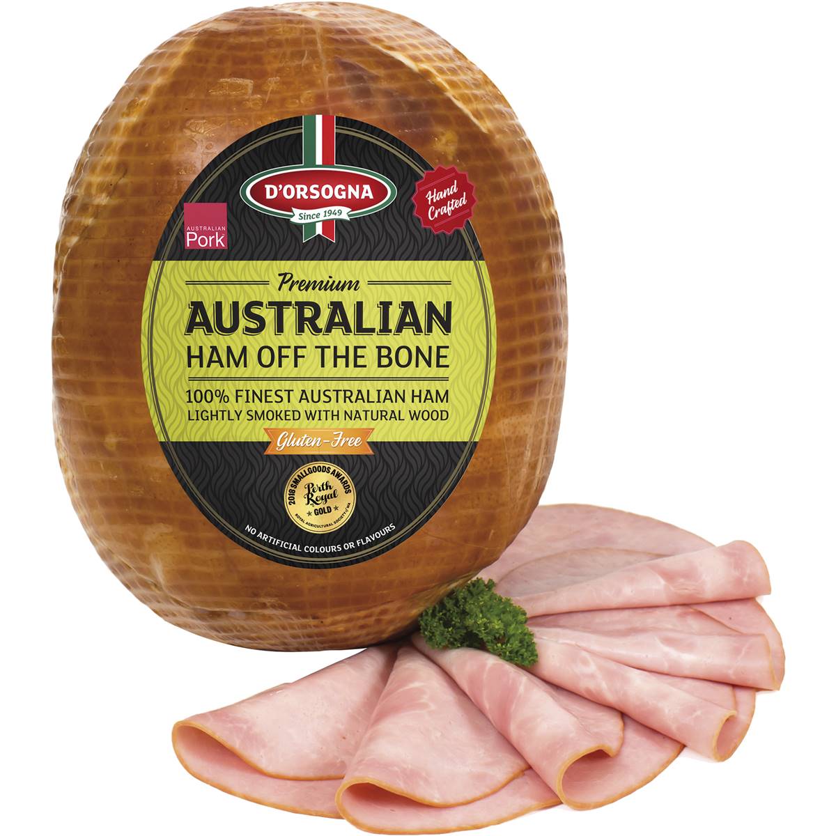 Calories in D'orsogna Premium Ham Off The Bone Shaved From The Deli ...