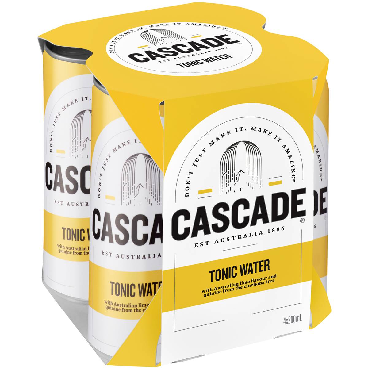 Calories in Cascade Tonic Water Cans calcount