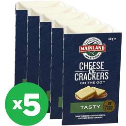 Woolworths Tasty Cheese & Crackers 4pk 120g | Woolworths